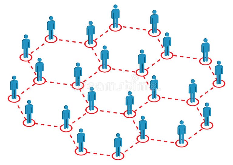 Global Human Distribution Illustration Stock Vector - Illustration of ...