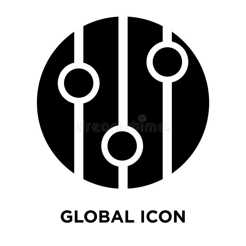 Global Concept Vector Linear Icon Isolated on Transparent Background ...