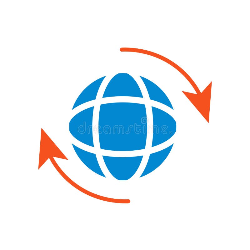 Global Icon Vector Sign and Symbol Isolated on White Background Stock ...