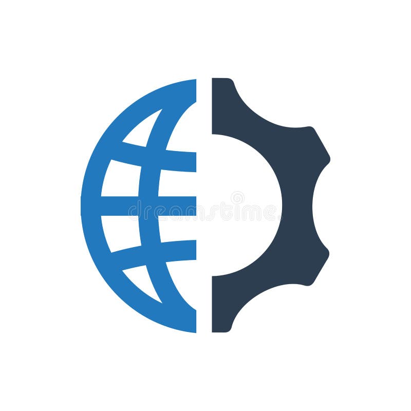 Global Industry Icon stock vector. Illustration of internet - 97996731
