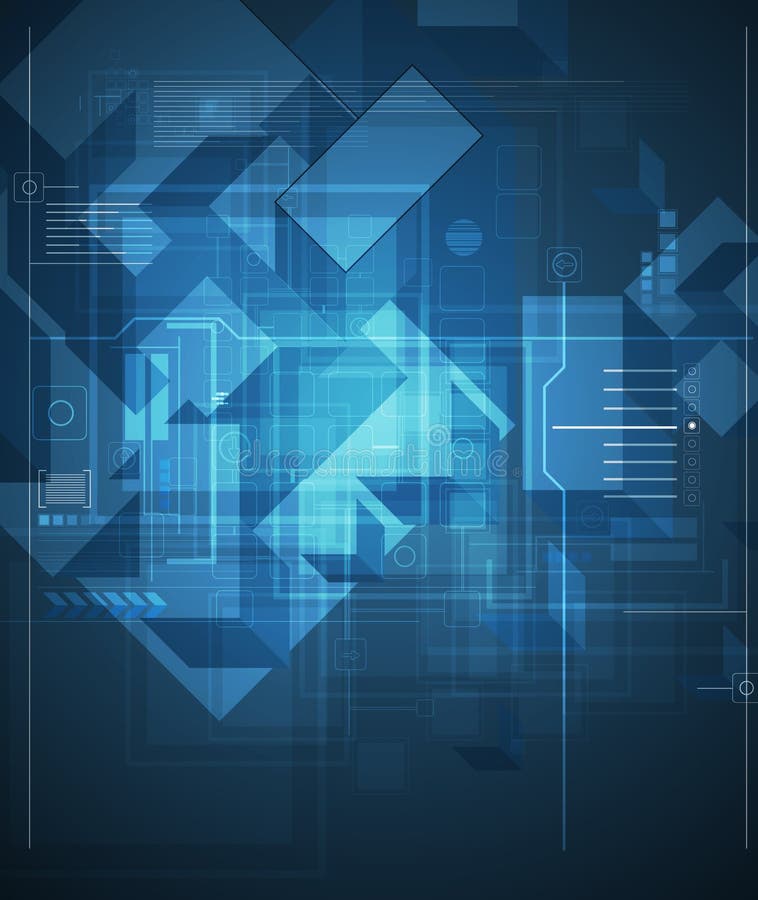 Abstract Technology Background Stock Illustration - Illustration of ...