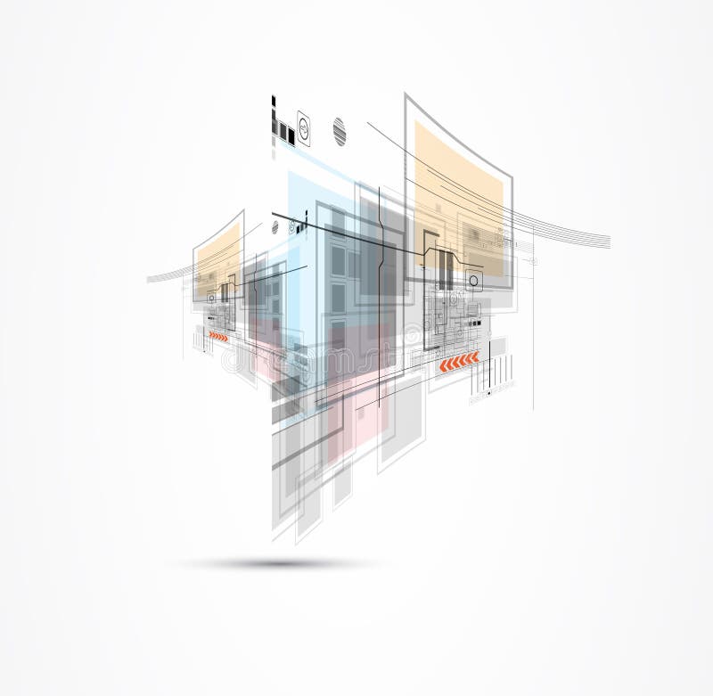 Global Infinity Computer Technology Concept Business Background Stock ...