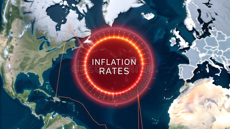 Global Inflation Rates: Economic Crisis Concept Stock Illustration ...