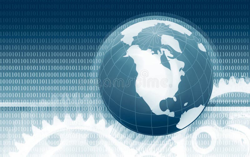 Global Information and Data Search Stock Illustration - Illustration of ...