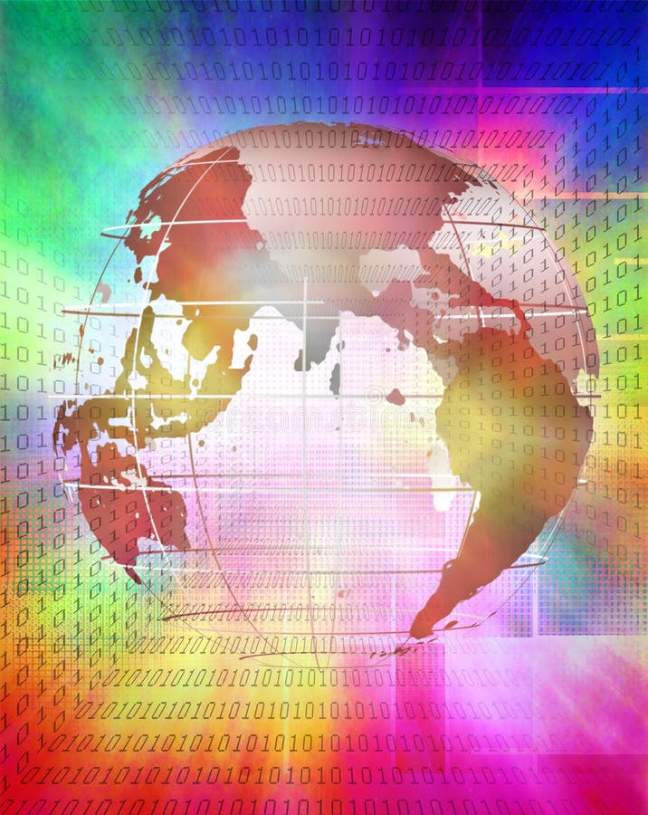 Global information stock illustration. Illustration of modern - 105813884