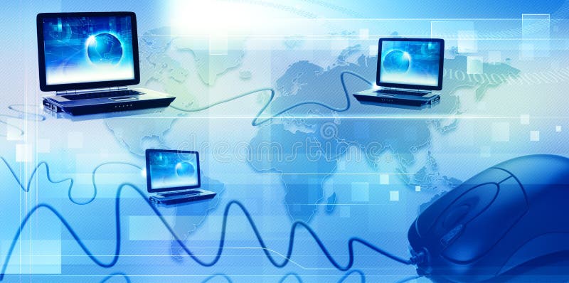 Global information network stock illustration. Illustration of ...