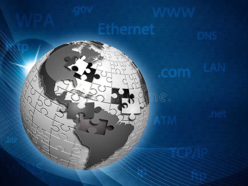 Global information network stock image. Image of connection - 30237125