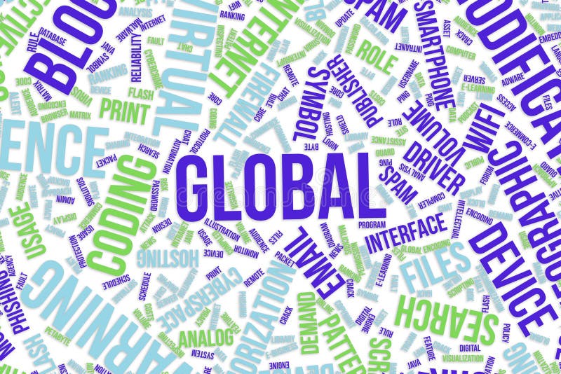 Infographic, Conceptual Word Cloud for Business, Information Technology ...