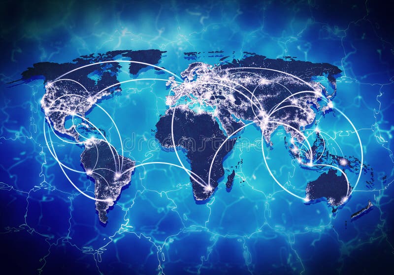Global interaction stock illustration. Illustration of internet - 51818465