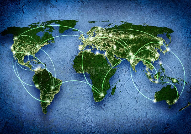 Global interaction stock image. Image of globe, business - 46856775