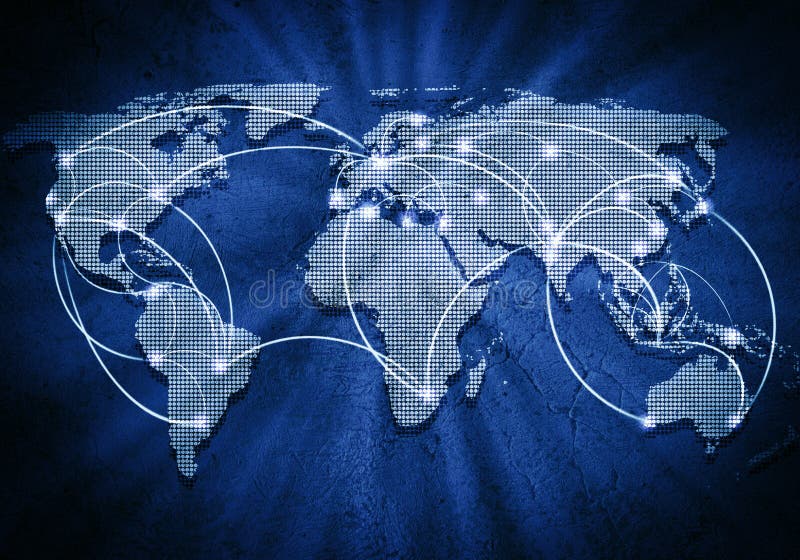 Global interaction stock image. Image of innovation, background - 47025655