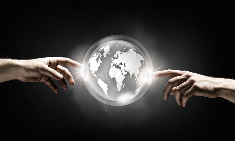 Global interaction concept stock photo. Image of globe - 70481572