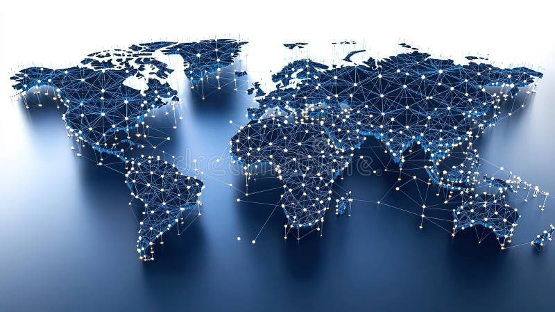 Interconnected Network Map Stock Illustrations – 11,654 Interconnected ...