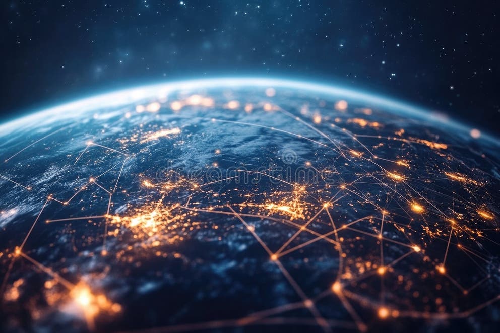 Global Interconnected Networks Concept Stock Image - Image of digital ...