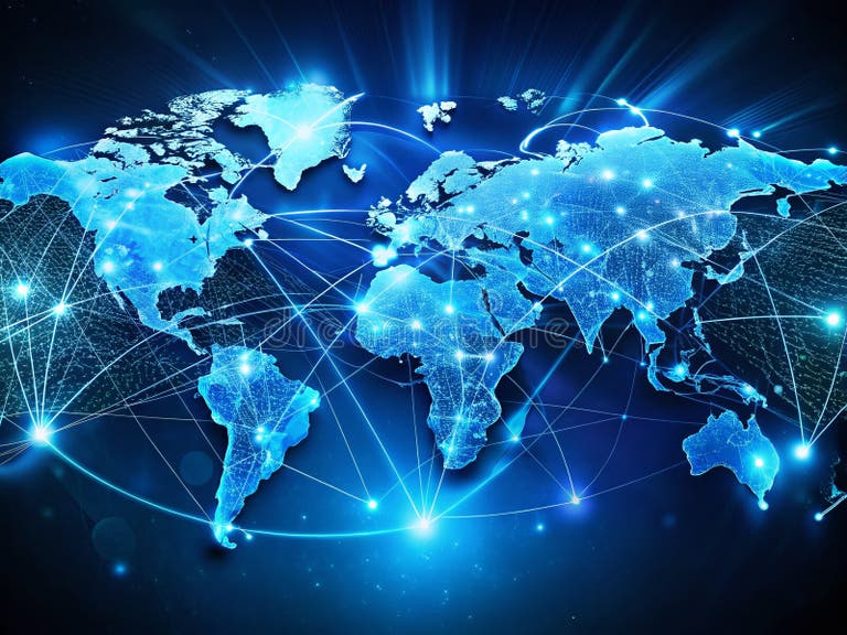 Global Interconnectivity a Visual Representation of Worldwide Data Flow ...