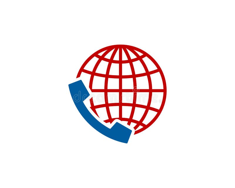 Global International Call Icon Logo Design Element Stock Vector ...