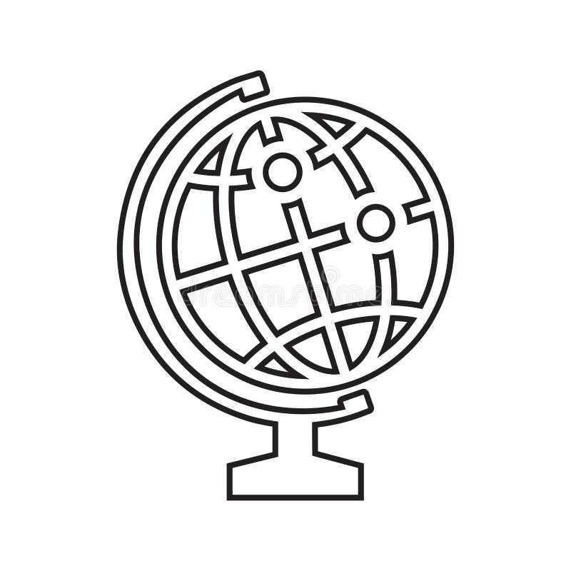 Global, International, Earth Line Icon. Outline Vector Stock Vector ...