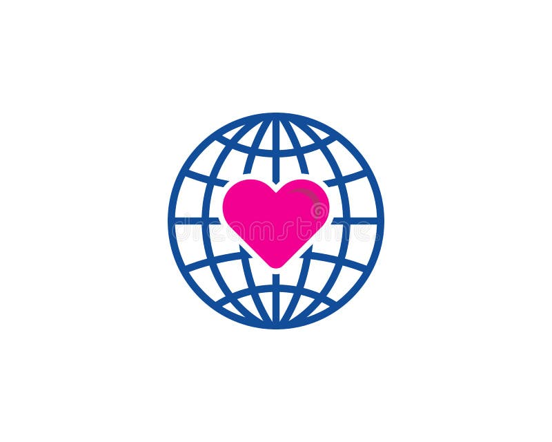 Global International Love Icon Logo Design Element Stock Vector ...