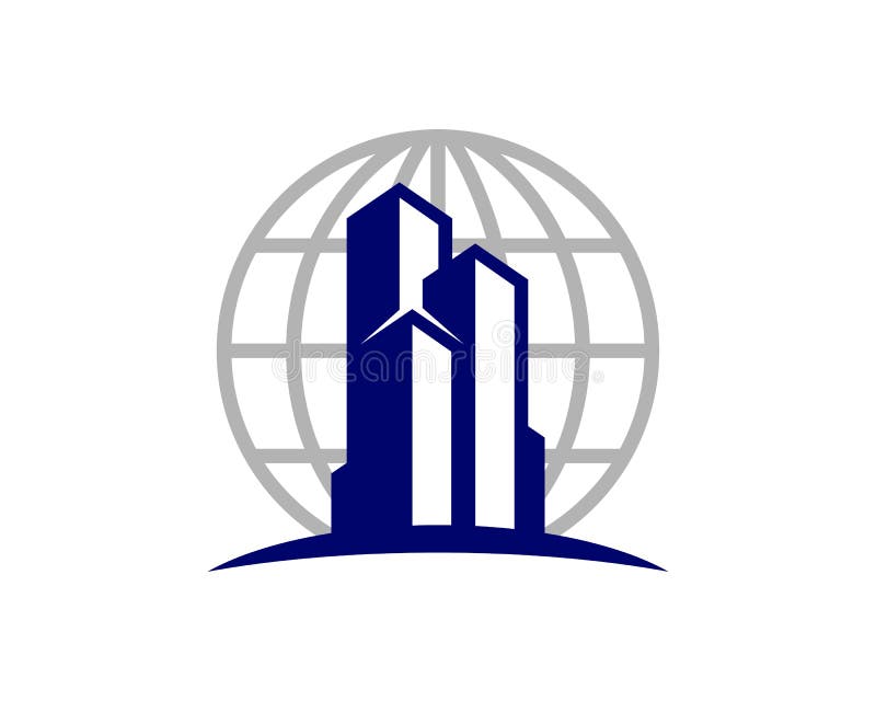 Global International Real Estate Icon Logo Design Element Stock Vector ...