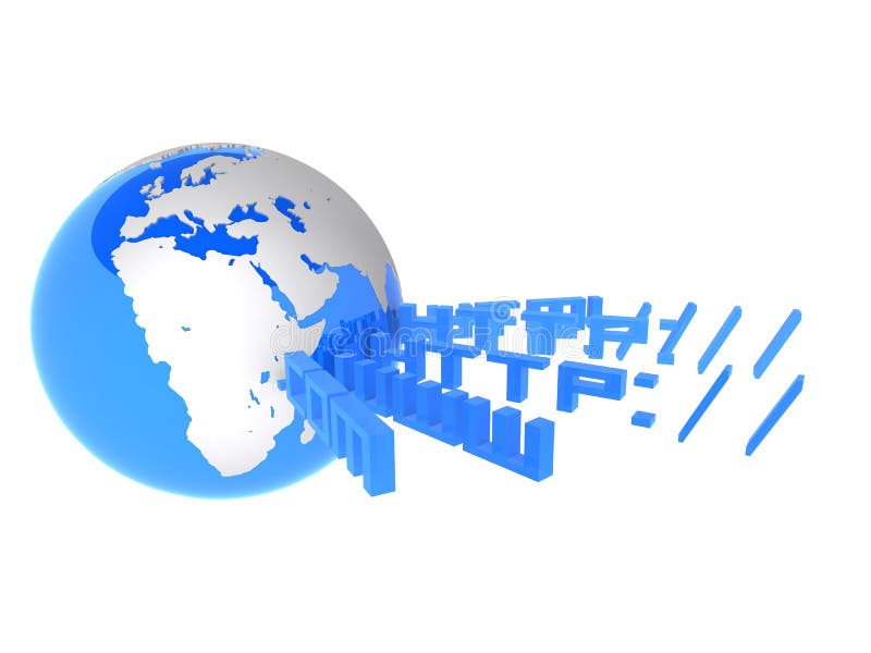 Global Network the Internet. Stock Illustration - Illustration of group ...