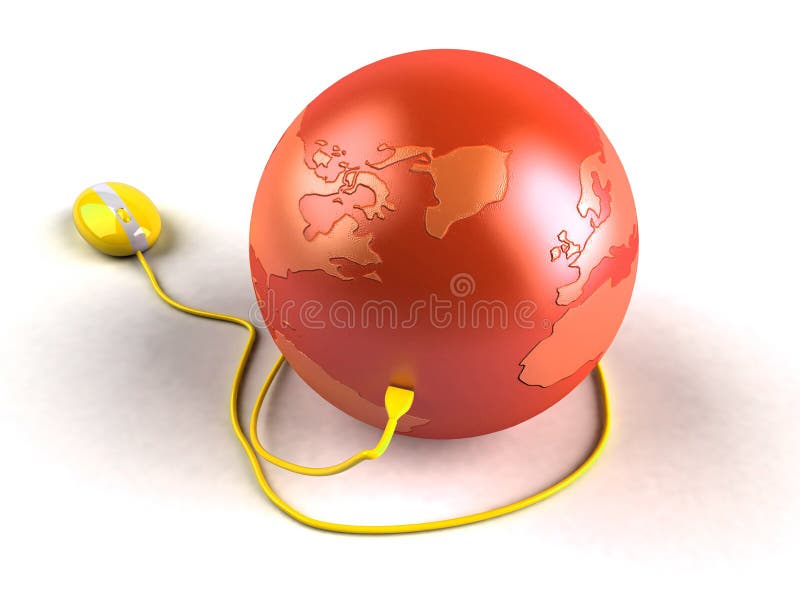 Global internet stock illustration. Illustration of planet - 3437113