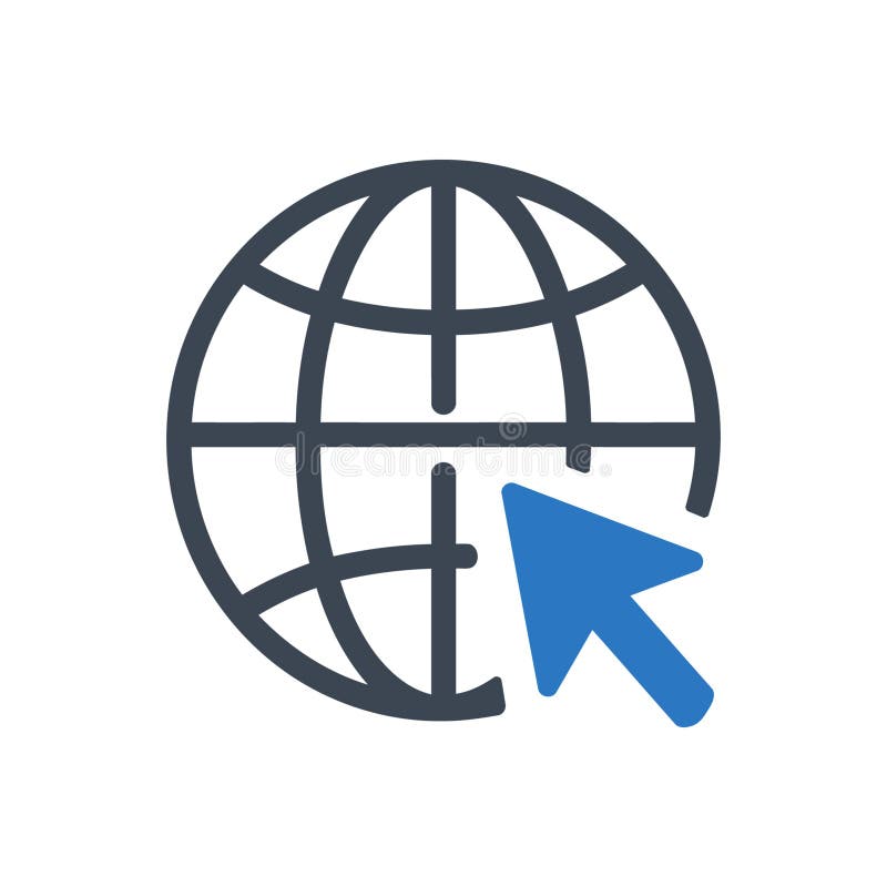 Global Internet Access Icon Stock Illustration - Illustration of ...