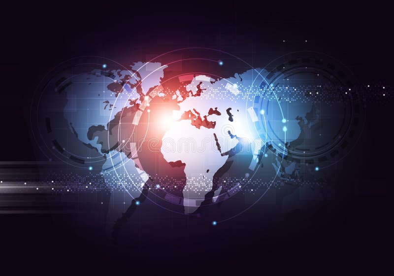 Global Internet Connections Stock Illustration - Illustration of ...