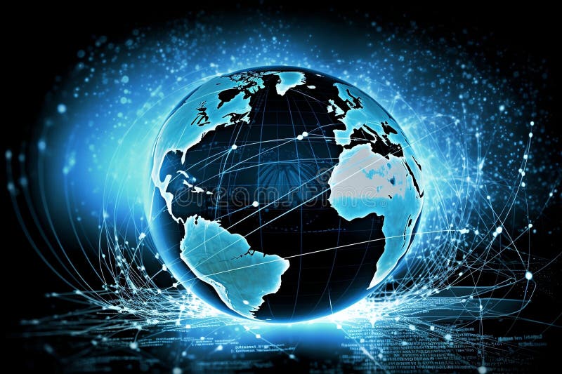 Global Internet Concept. Communication Around the World. Communication ...