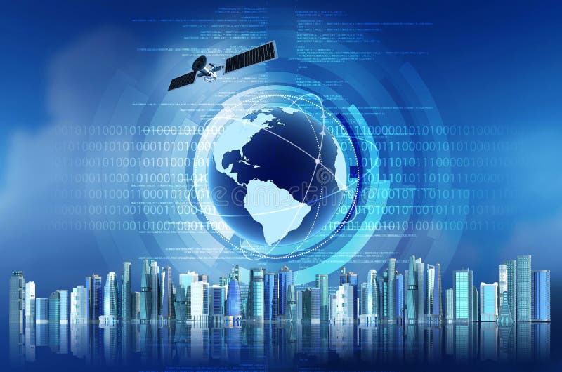 Global Internet Concept 02 stock illustration. Illustration of network ...