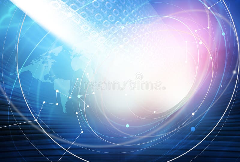 Global Internet Connection Background Stock Illustration - Illustration ...