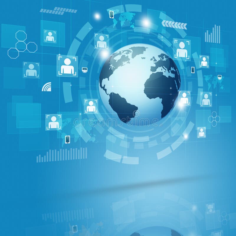 Global Internet Connections Stock Illustration - Illustration of ...