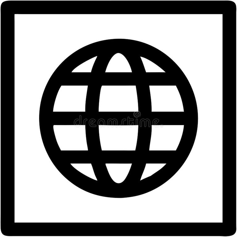 Global Internet Symbol Vector for Web and Technology Design Concepts ...