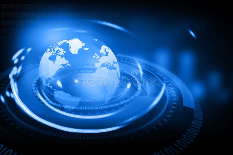 Global internet technology stock illustration. Illustration of graphic ...