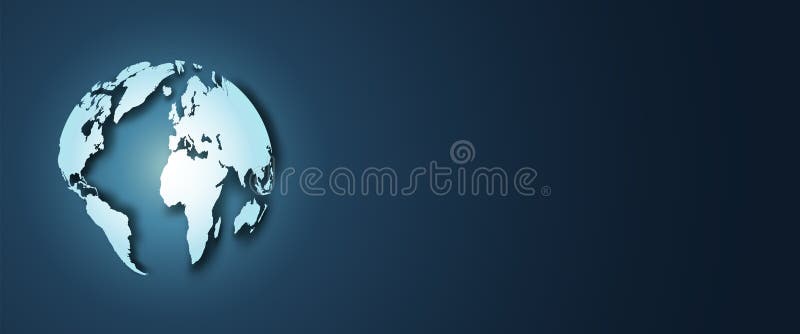 Global Isolated World Map Blue Blank. Globe World Map Blank Stock ...