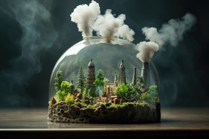 Global Issue of Pollution, Depicting Its Impact on the Environment and ...