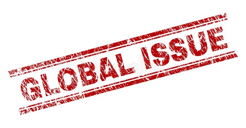 Scratched Textured GLOBAL ISSUE Stamp Seal Stock Vector - Illustration ...