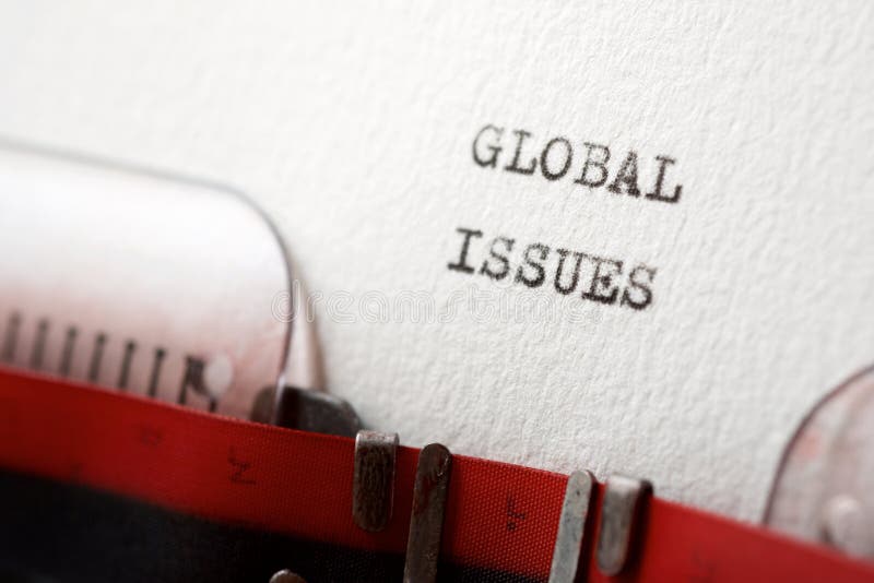 Global issues concept stock photo. Image of typography - 234865644