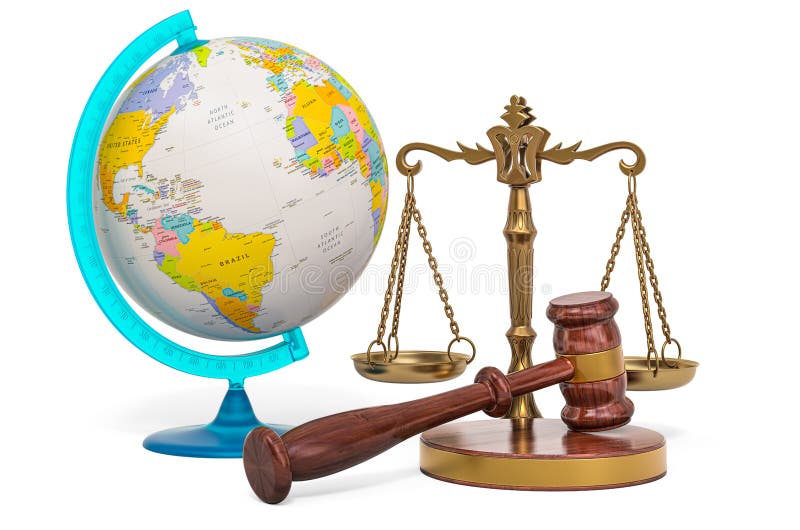 Global Justice and International Law Business Stock Illustration ...