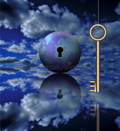 Global Key stock illustration. Illustration of achievement - 792913