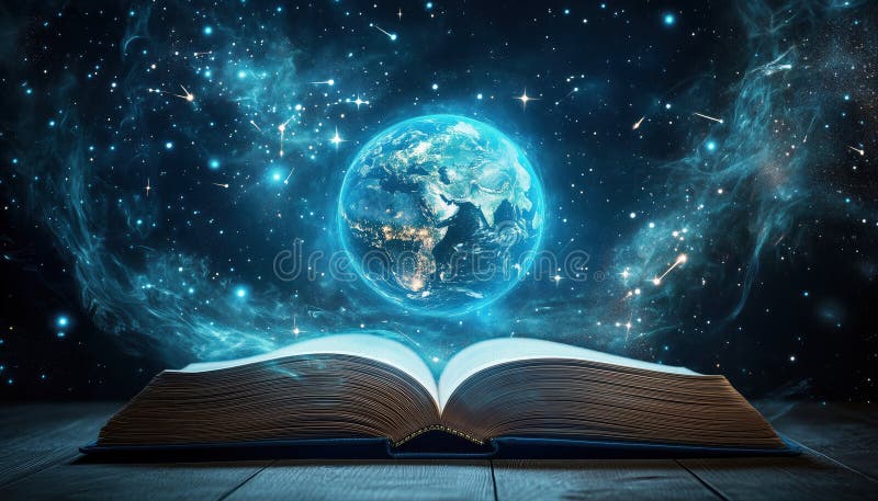 Global Knowledge System: a Floating Earth Model Above an Open Book in ...