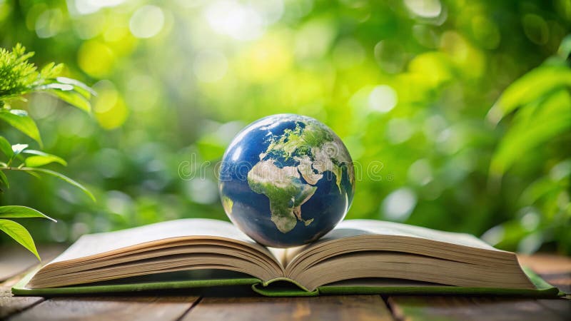Global Knowledge Unveiled a Lush Green Oasis of Learning Where a Globe ...