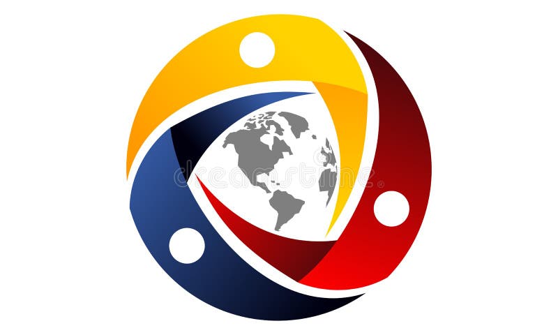 Global Leadership Teamwork Solutions Stock Vector - Illustration of ...