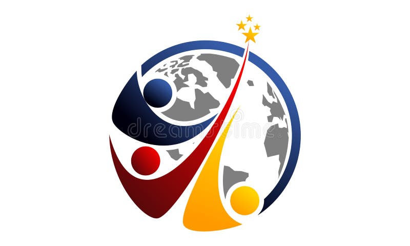 Global Leadership Logo Design Template Stock Vector - Illustration of ...