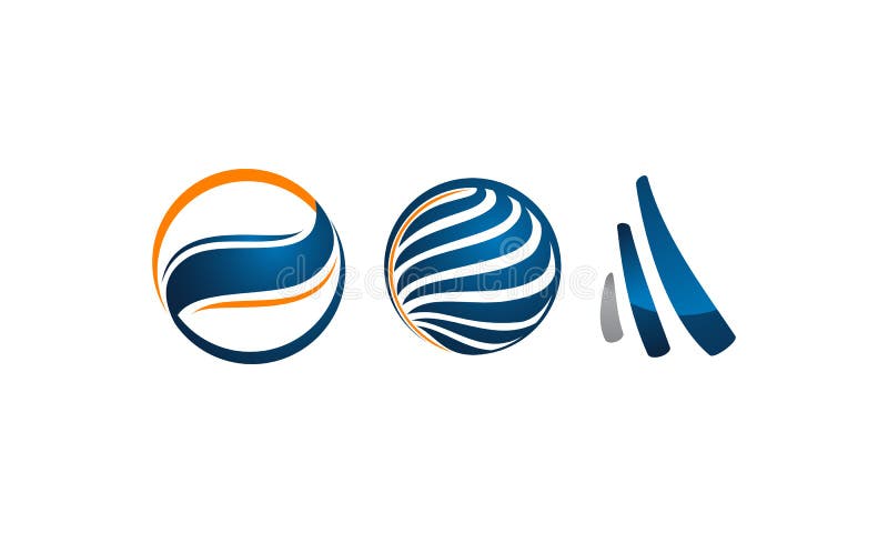 Global Leadership Teamwork Solutions Set Stock Vector - Illustration of ...