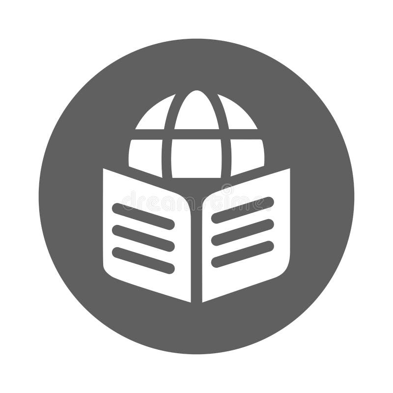 Global, Learning, Education Icon. Gray Vector EPS Stock Vector ...