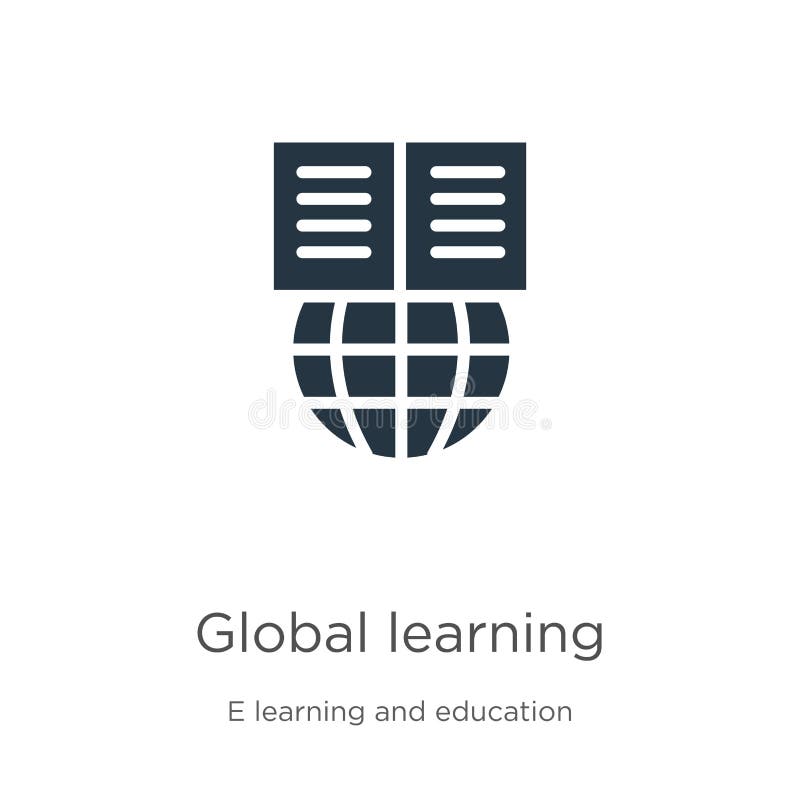 Global Learning Icon. Trendy Flat Vector Global Learning Icon on Stock ...