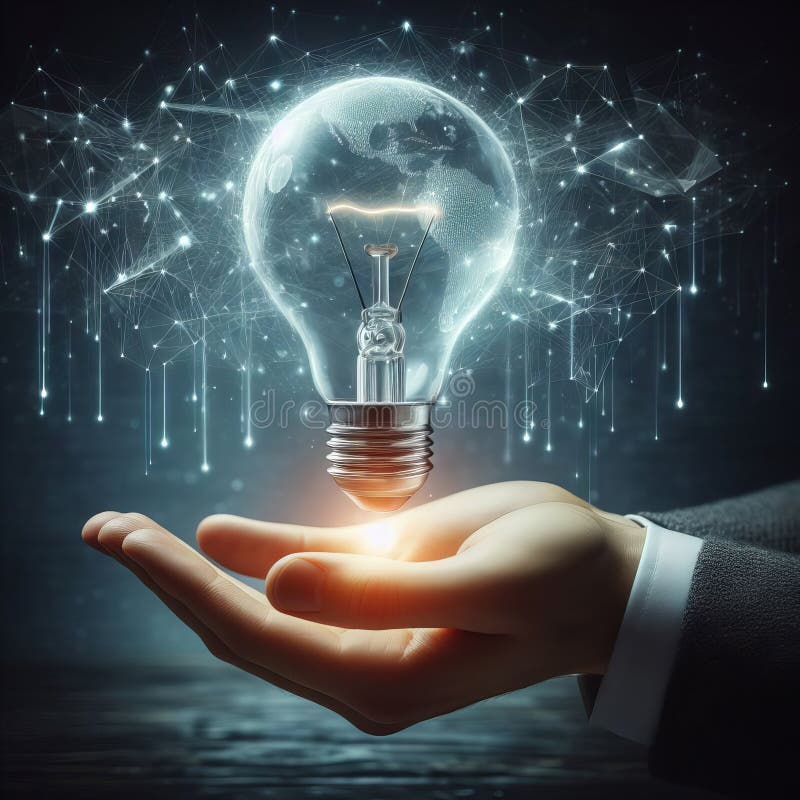 Global Light of Knowledge stock photo. Image of power - 309410506