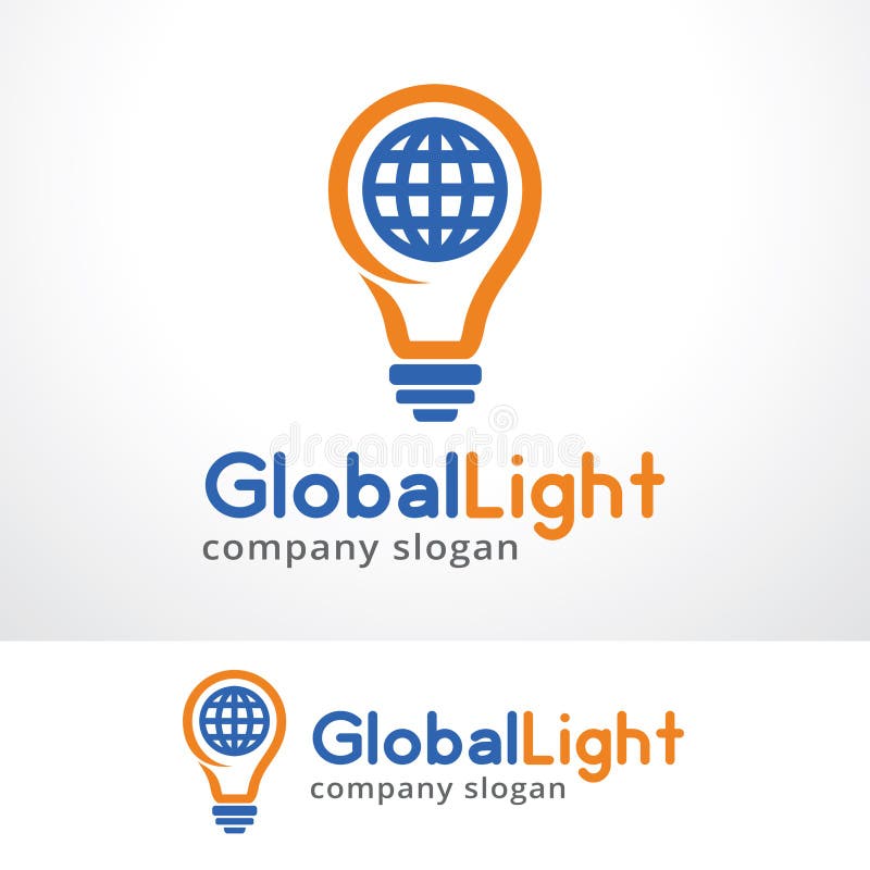 Global Light Logo Template Design Vector, Emblem, Design Concept ...