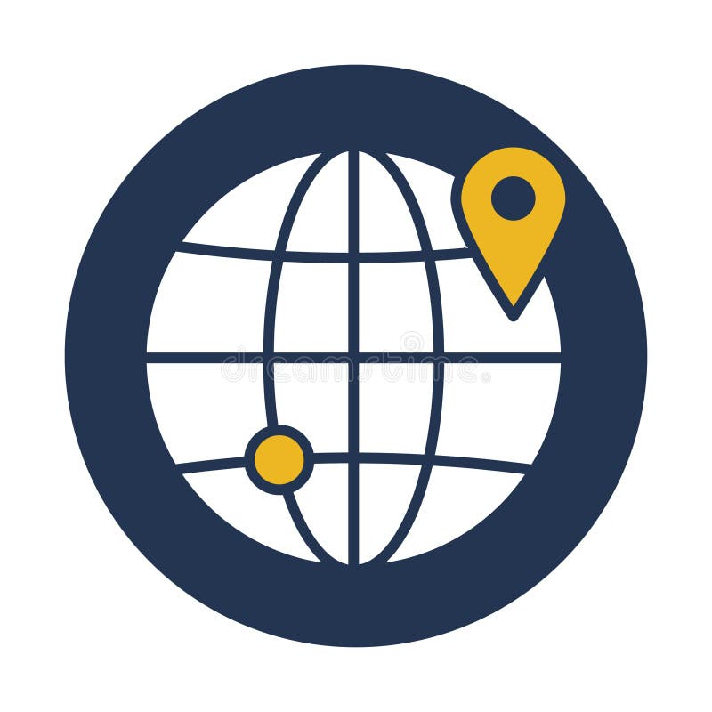 Global Location, Global, Gps, Location Fully Editable Vector Icon Stock ...