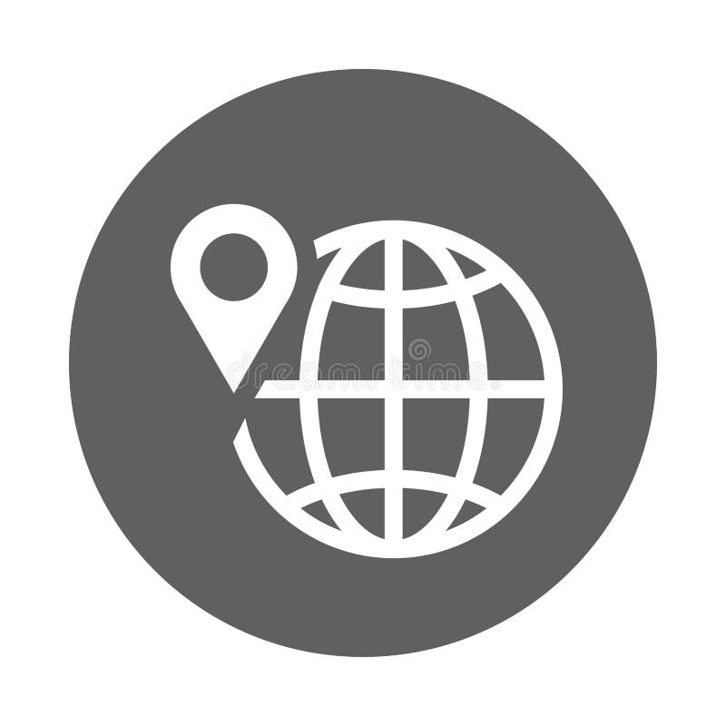 Global, Location, Gps, Pin Icon. Gray Vector Graphics Stock Vector ...